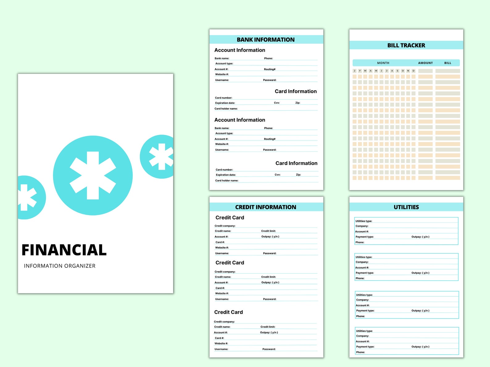 Emergency Binder Printable, Life Binder, in Case of Emergency Binder ...
