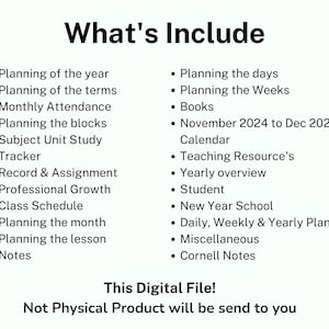 Printable Teacher Planner 2024-2025, Weekly Lesson Plans, Homeschool ...