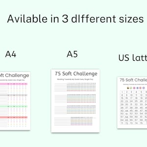 Editable 75 Soft Challenge Tracker, Daily 75 Soft Challenge Journal ...