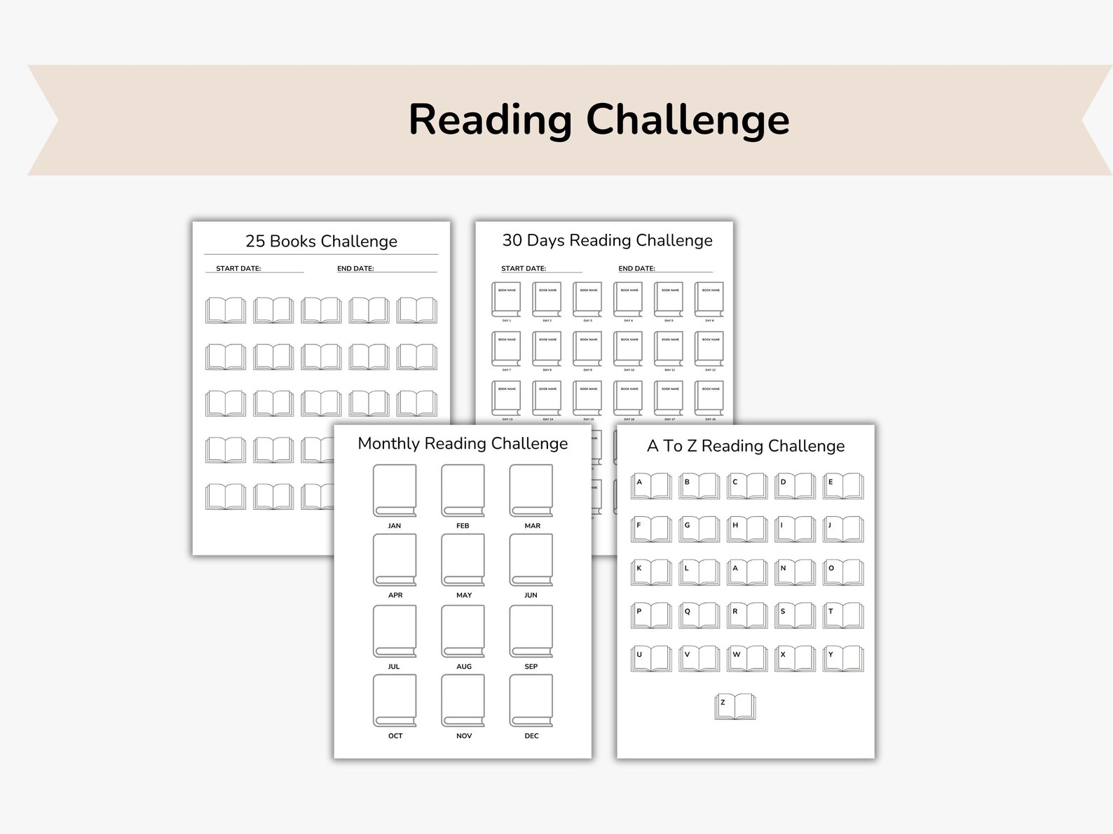 Book Reading Log Journal 2025, Book Reading Planner Printable, Reading ...