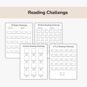 Book Reading Log Journal 2025, Book Reading Planner Printable, Reading ...