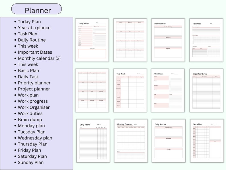 Brain Dump Template Printable, ADHD Brain Dump, Thoughts Organizer ...