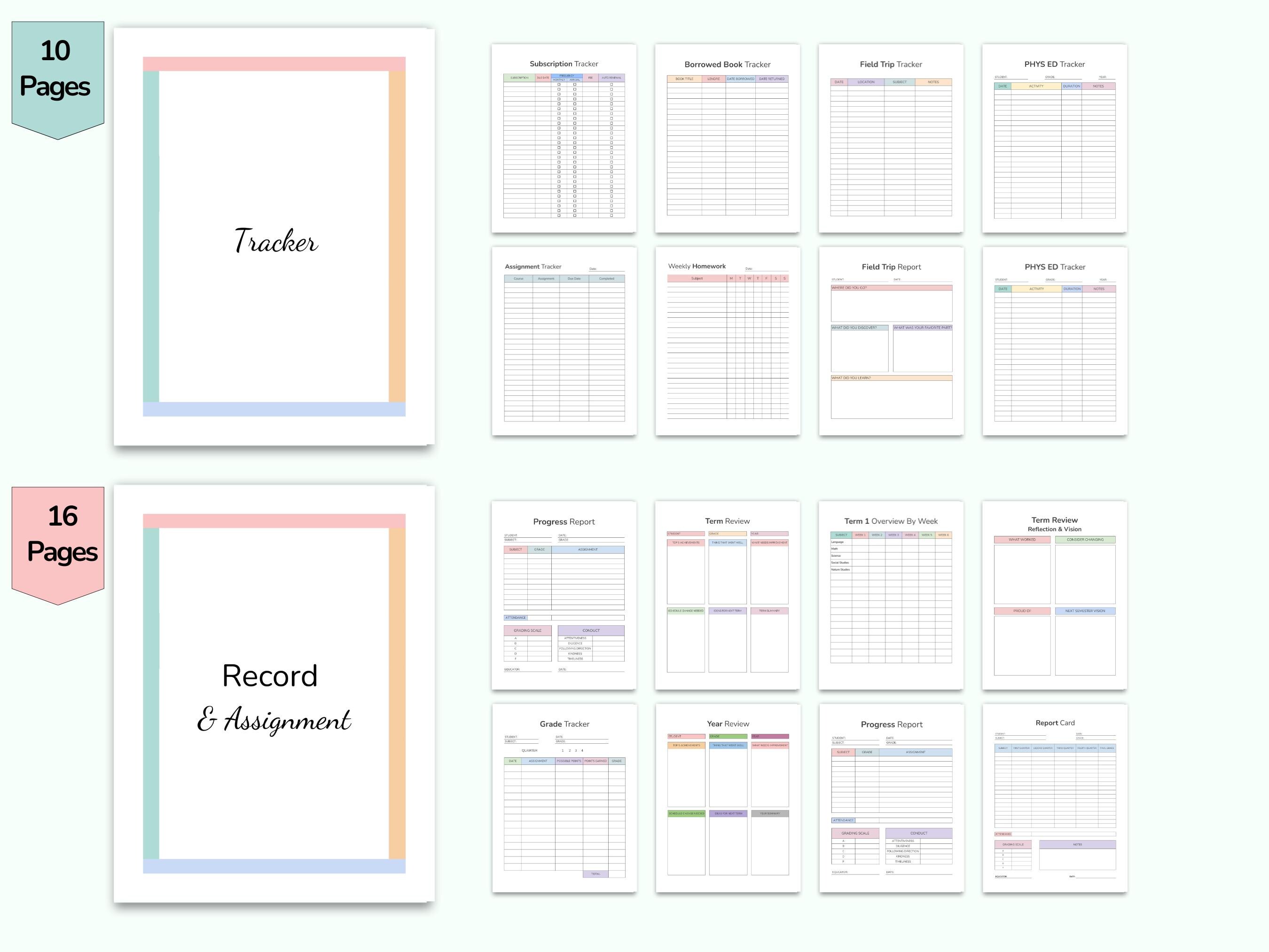 Teacher Planner 2024-2025 Template PDF, Spiral Teacher Planner ...