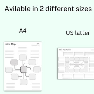 Mind Map Template, Concept Map Planner, Idea Map, Brain Dump Printable ...