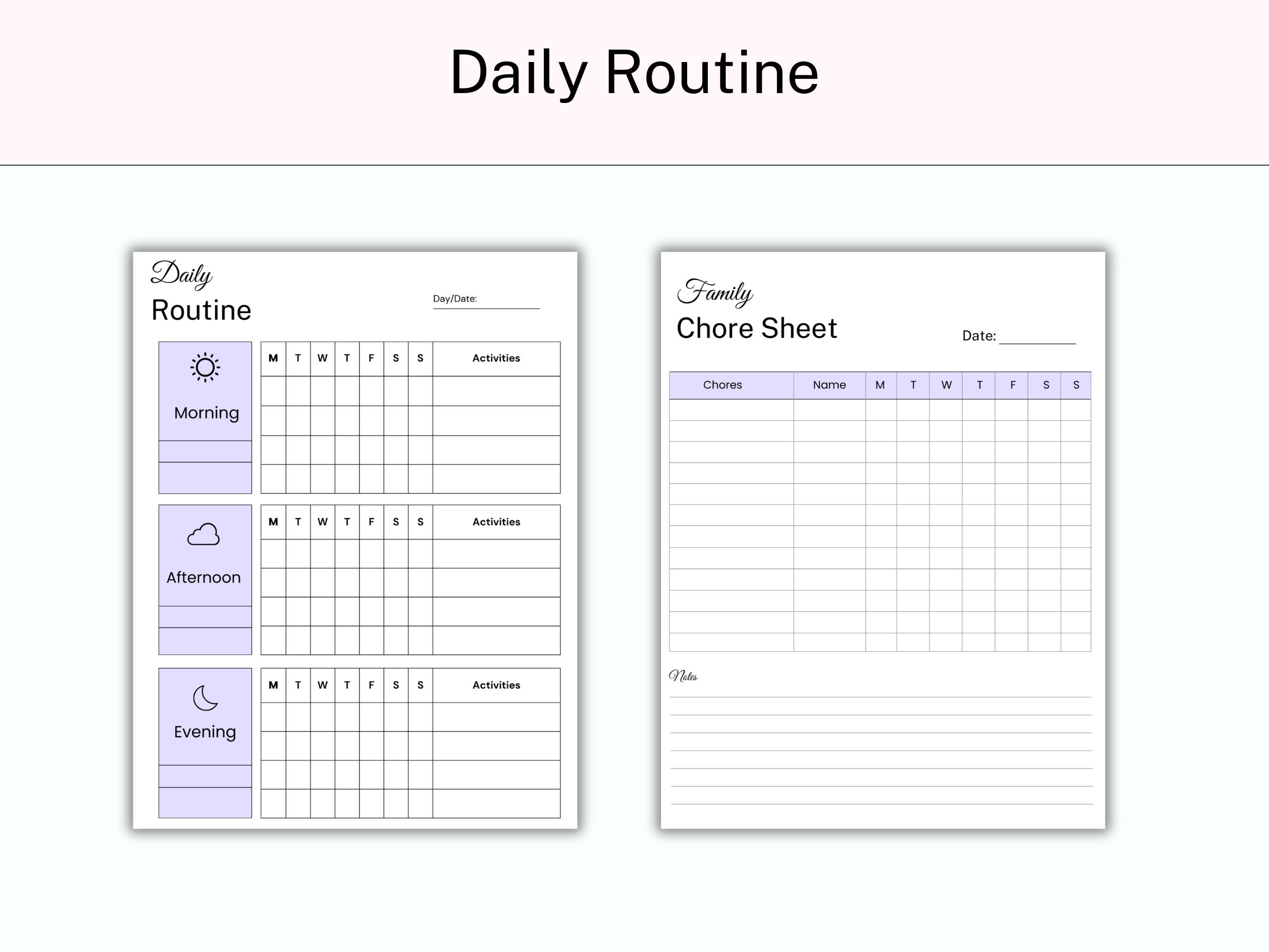 Weekly Cleaning Checklist Printable, EDITABLE Cleaning Schedule Planner ...
