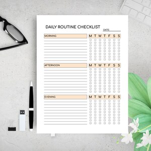 Blank Daily Master Checklist Printable, Simple Checklist Template ...