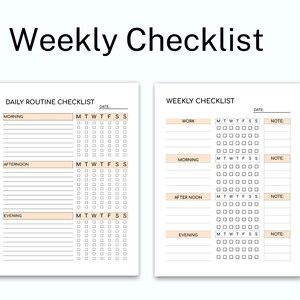 Blank Daily Master Checklist Printable, Simple Checklist Template ...