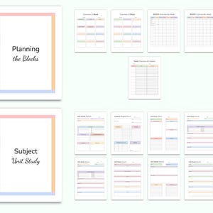 Homeschool Planner Printable PDF, Weekly Lesson Plans Template ...