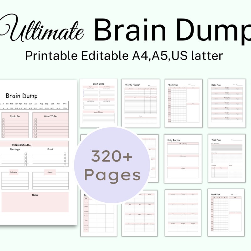 Work Brain Dump Download - Etsy