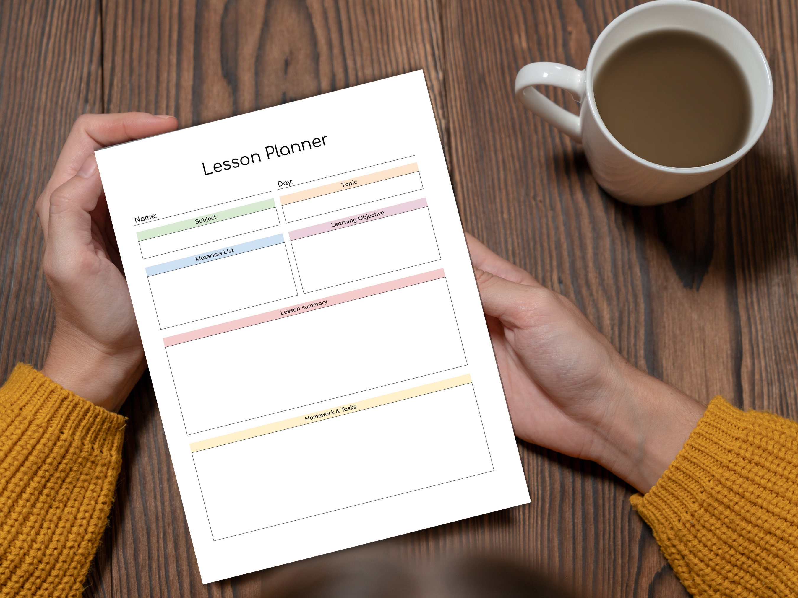 Printable Lesson Plan Template, Lesson Planner Bundle, Homeschool ...