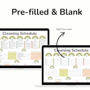 Editable Flylady Cleaning Schedule Planner Cleaning Checklist ADHD ...