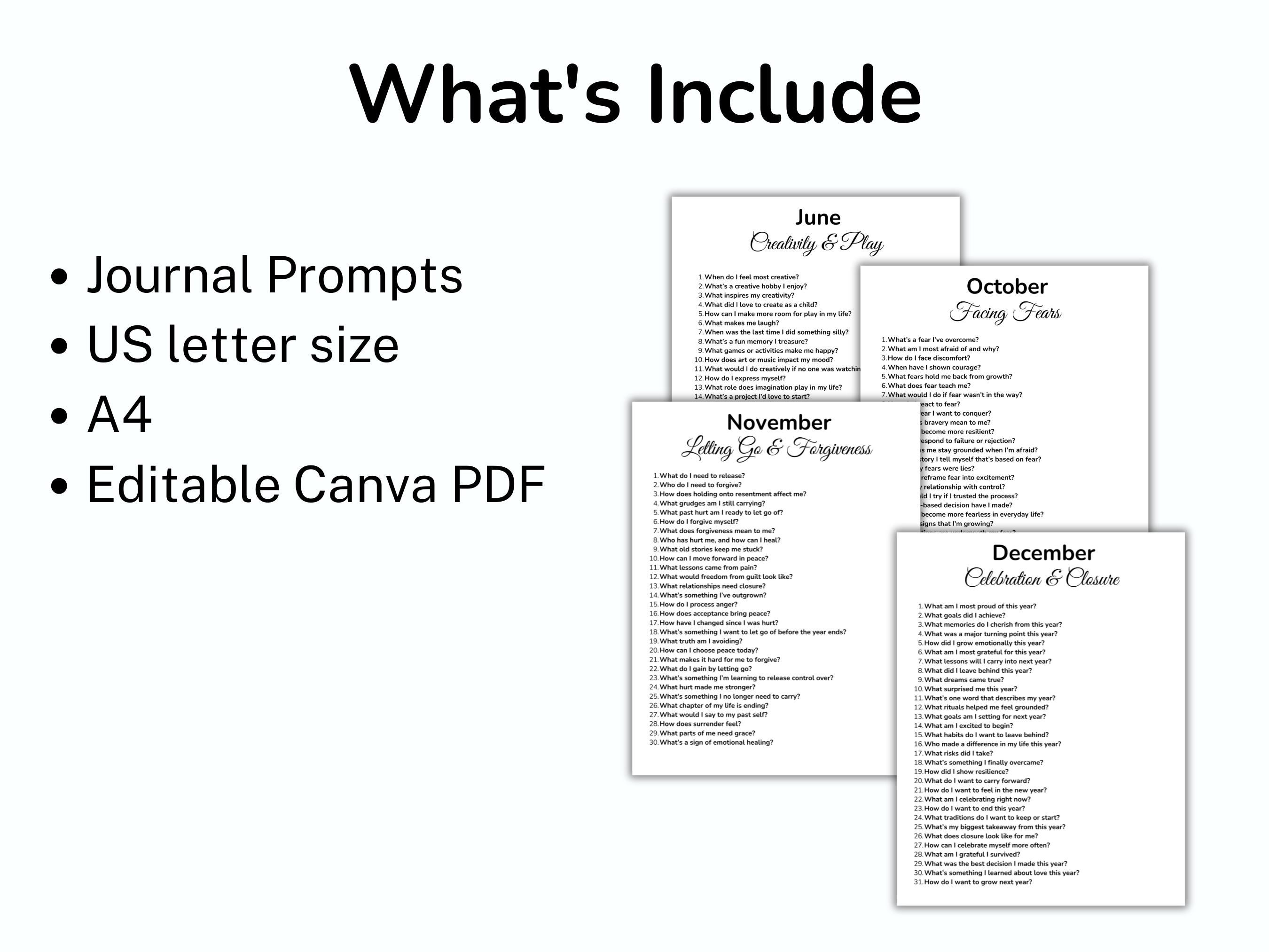 365 Journal Prompts, Self-discovery and Mindfulness, Reflection and ...