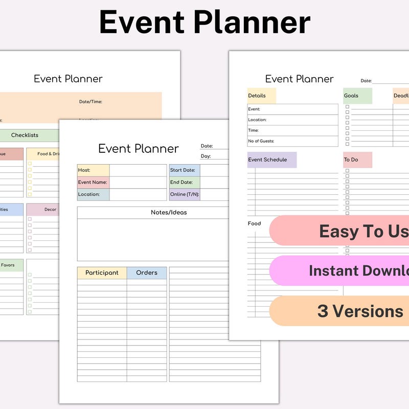 Event Planner Logo - Etsy