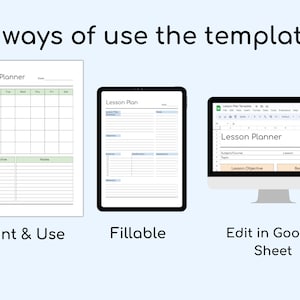 Printable Lesson Plan Template, Lesson Planner Bundle, Homeschool ...