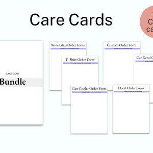 Crafters Business Order Form Templates Bundle, Small Business Order ...