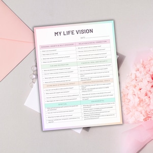 2025 Life Vision Board Planner Journal, Life Binder, Dream Journal ...