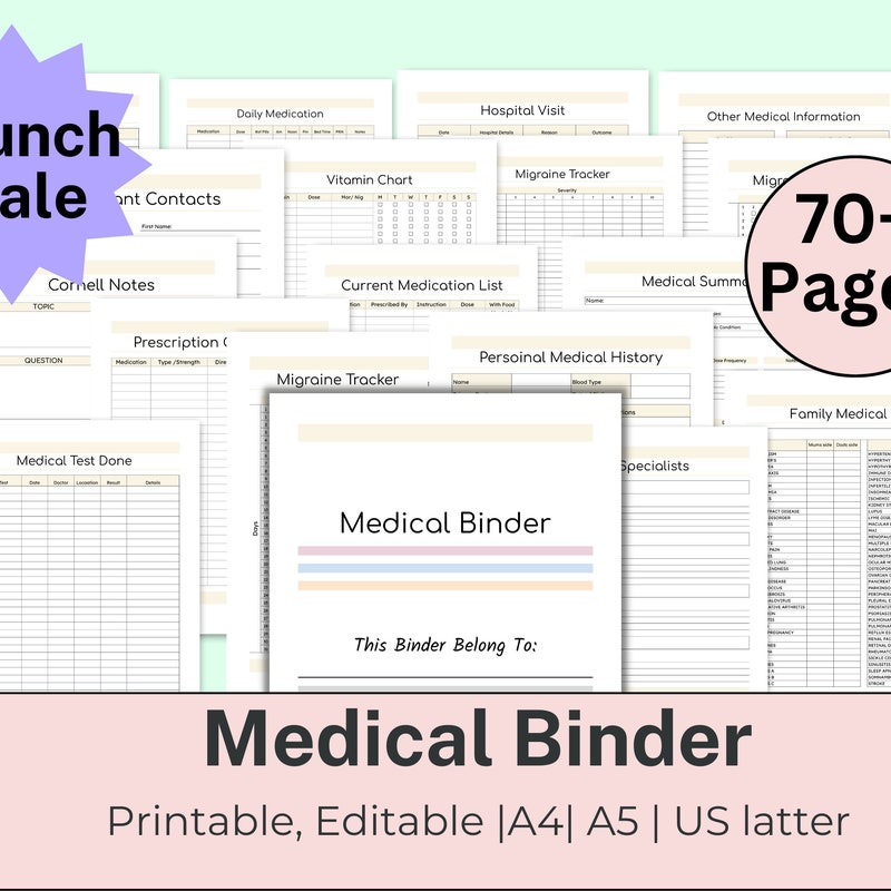 Binder Medical Records - Etsy