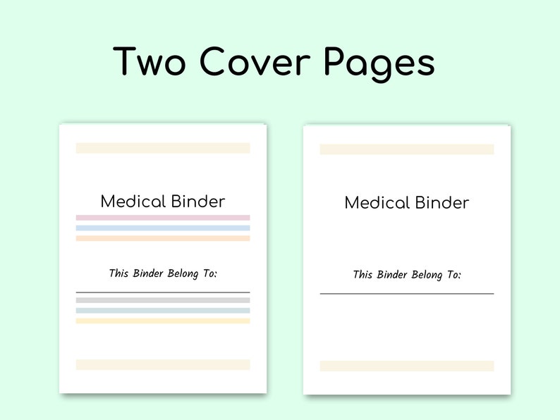 Medical Log, Medical Binder, Medical Planner Printable, Medical History ...
