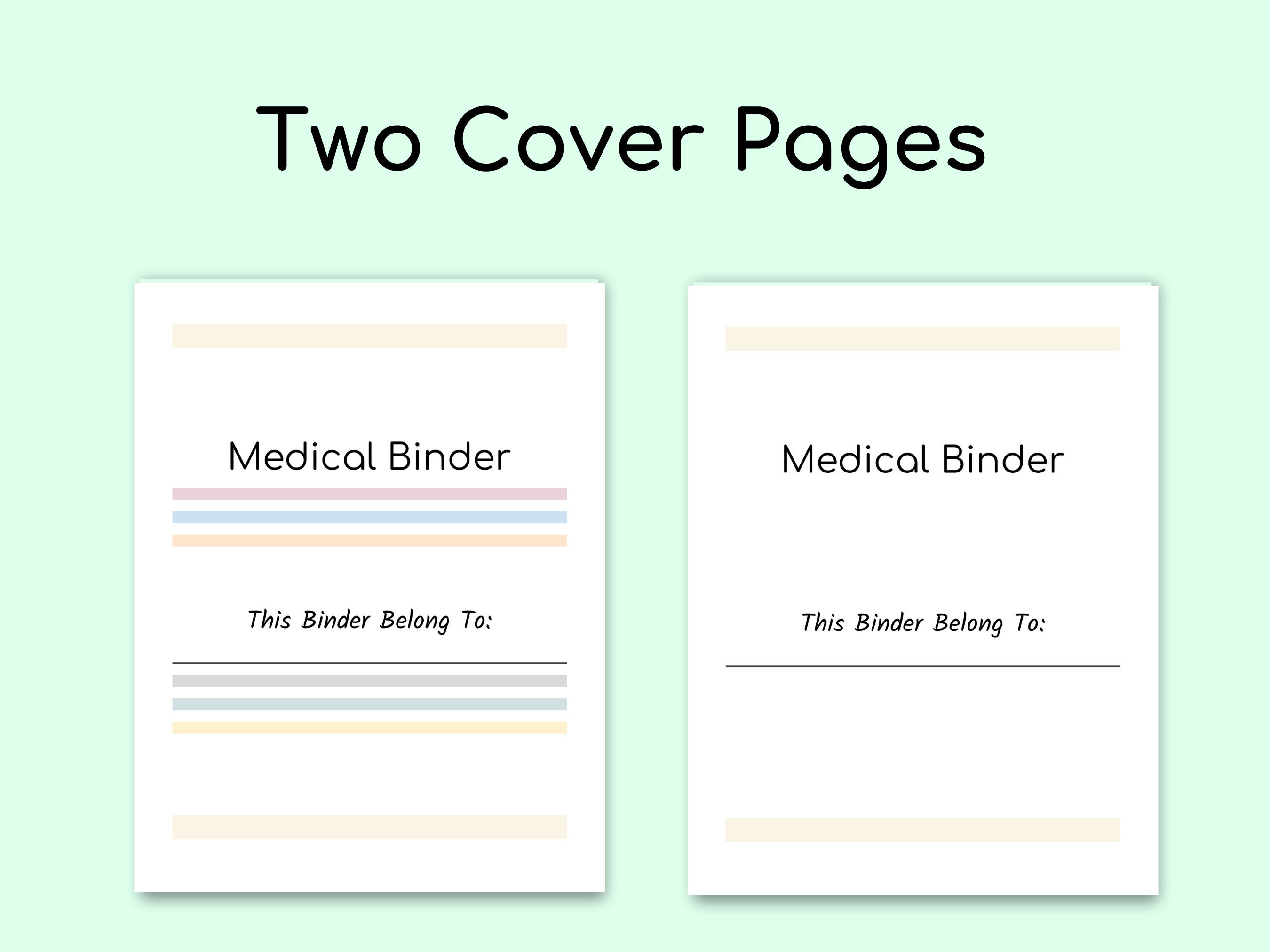 Medical Log, Medical Binder, Medical Planner Printable, Medical History ...