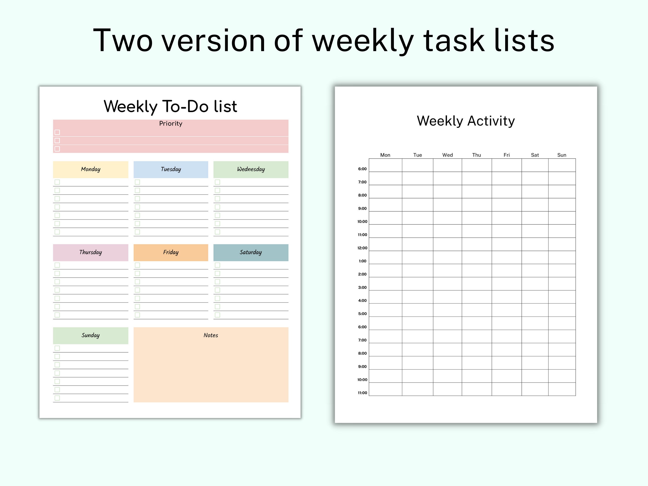 Editable to Do Brain Dump Planner, ADHD Daily Weekly Goals Planner, To ...