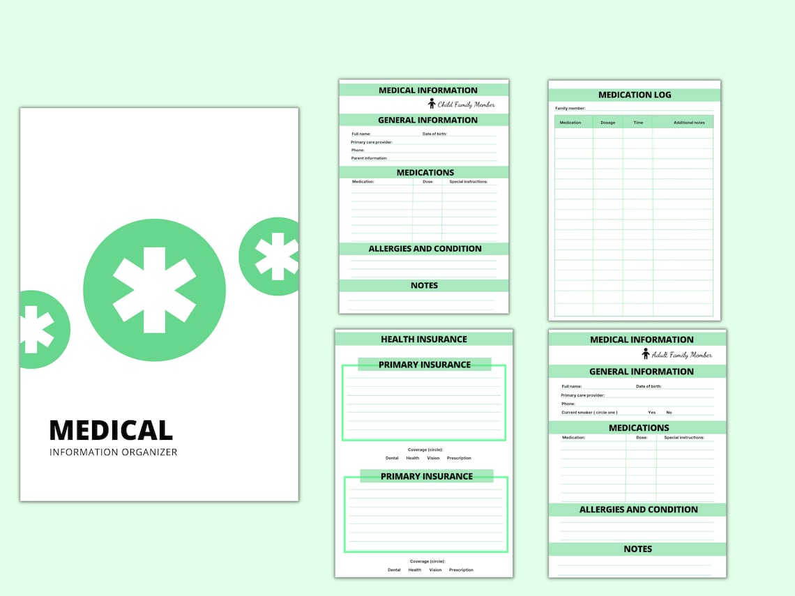Emergency Binder Printable, Life Binder, in Case of Emergency Binder ...