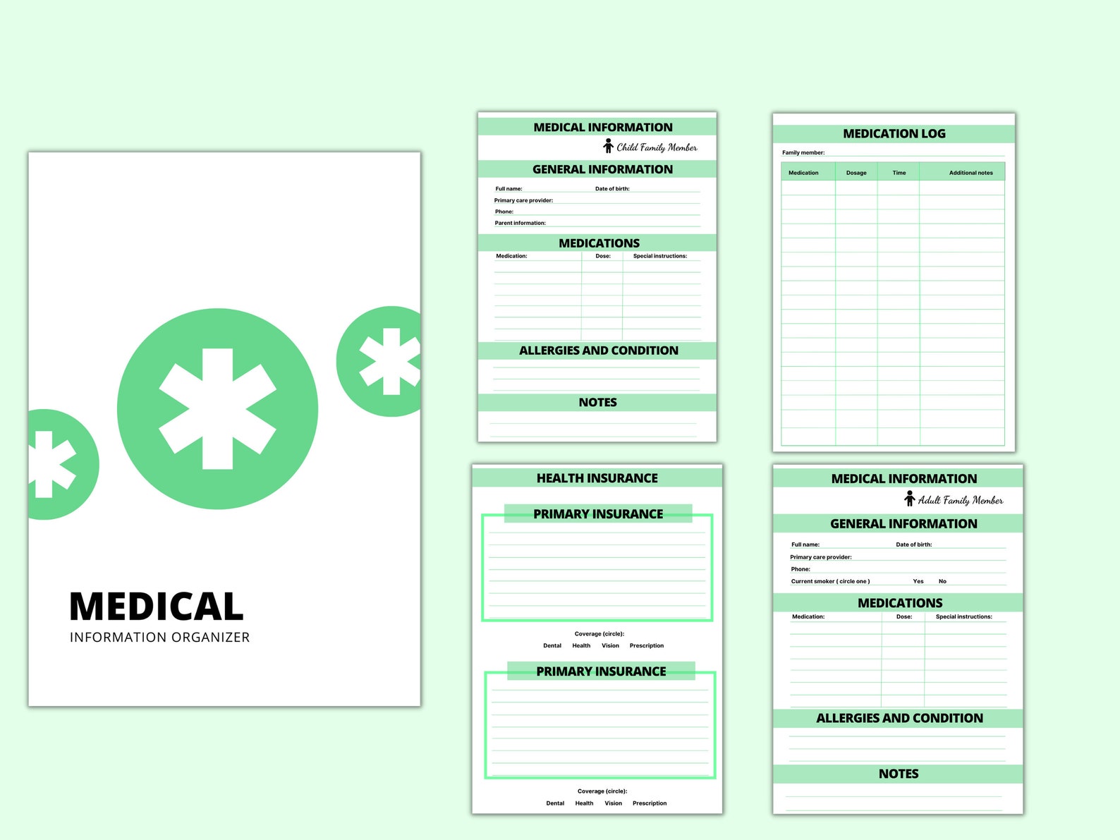 Emergency Binder Printable, Life Binder, in Case of Emergency Binder ...