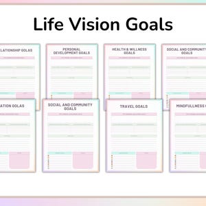 2025 Life Vision Board Planner Journal, Life Binder, Dream Journal ...