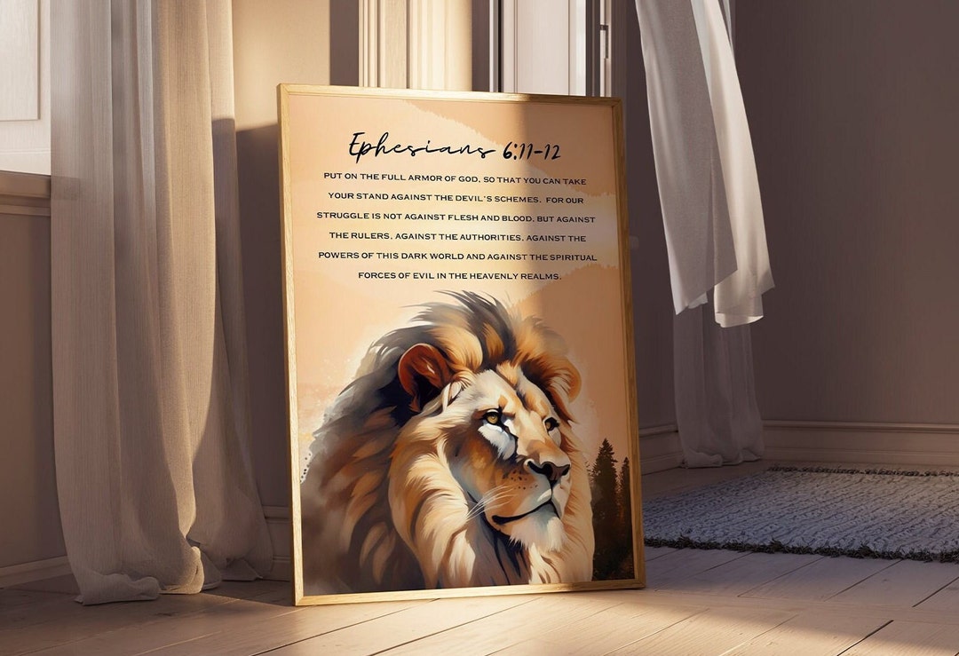 Ephesians 6 Christian Wall Art Print | Digital Download | Bible Verse ...
