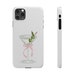 Coquette Martini Pink Bow Phone Case, iPhone 15/14/13/12/11 Pro Max XR ...