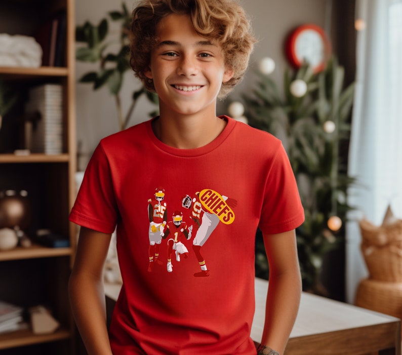Kids Kansas City Chiefs Shirt, KC Chiefs Football, Chiefs T-shirt - Etsy