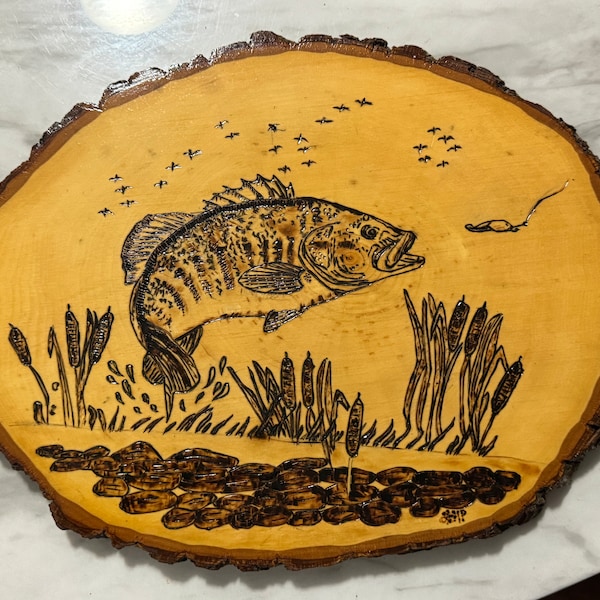 Fish Wood Burning - Etsy