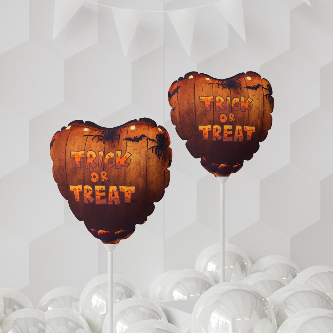 Halloween Balloons 11 Balloons round and Heart-shaped, 11 Spooky Fun ...