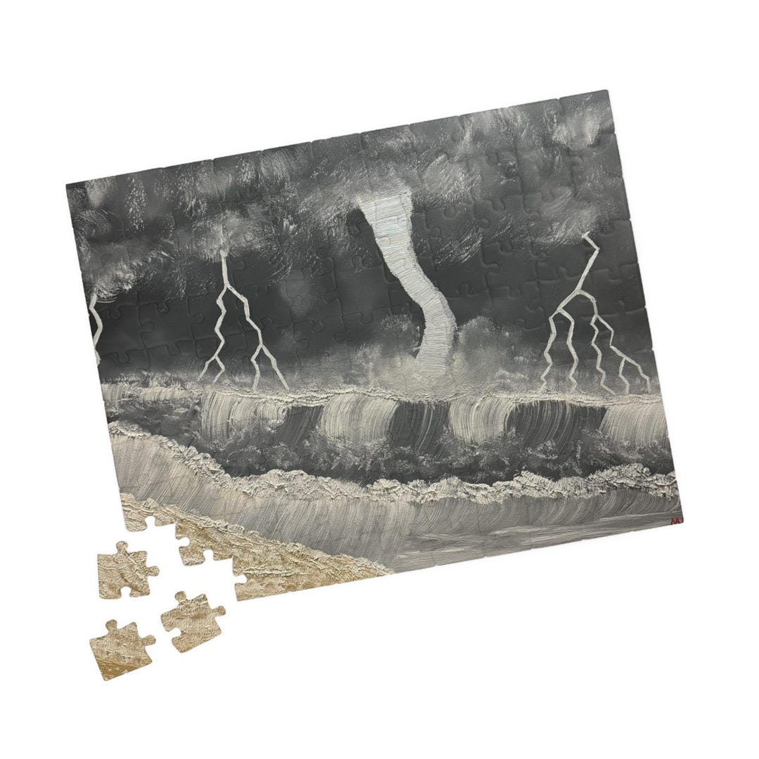 Stormy Weather Jigsaw Puzzle: Family Game Night, Rainy Day Fun - Etsy