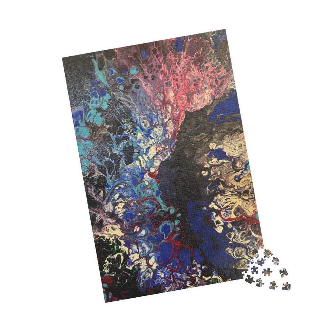 Abstract Seascape Jigsaw Puzzle: Family Game Night, Hobby Gift - Etsy
