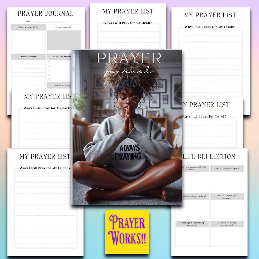 Downloadable Printable Prayer Journal - 30+ Pages for Prayer and ...