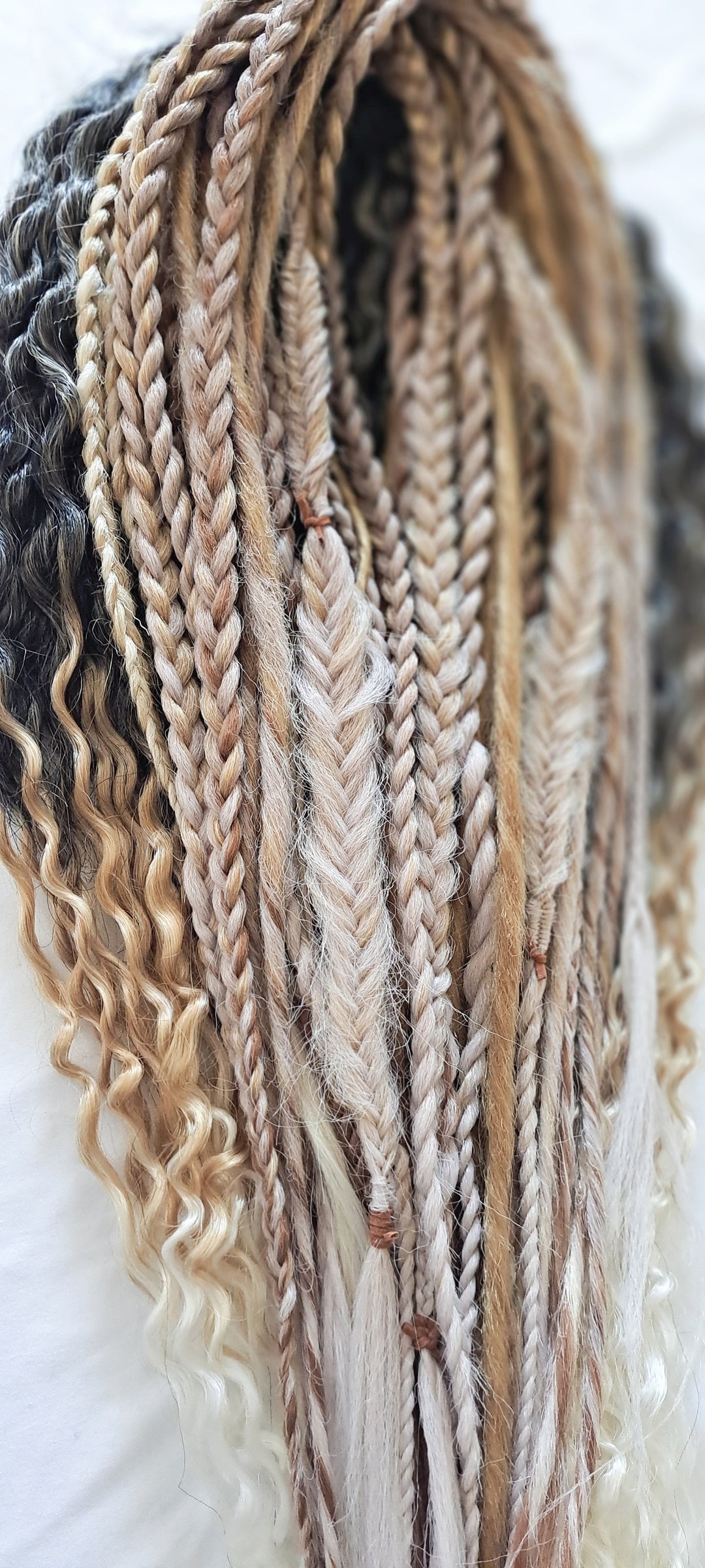 ZARA Dreads, Braids and Soft Curly Extensions. Natural Boho Style ...