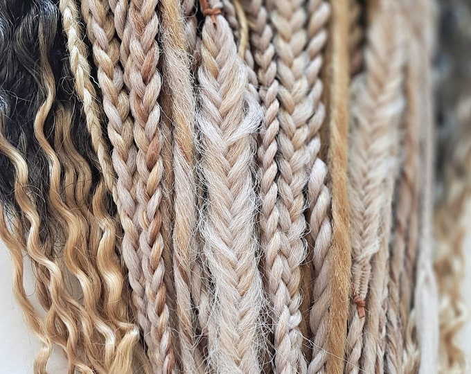 ZARA Dreads, Braids and Soft Curly Extensions. Natural Boho Style ...