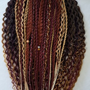JERICHO Dreads, Braids and Soft Curly Extensions. Natural Boho Style ...