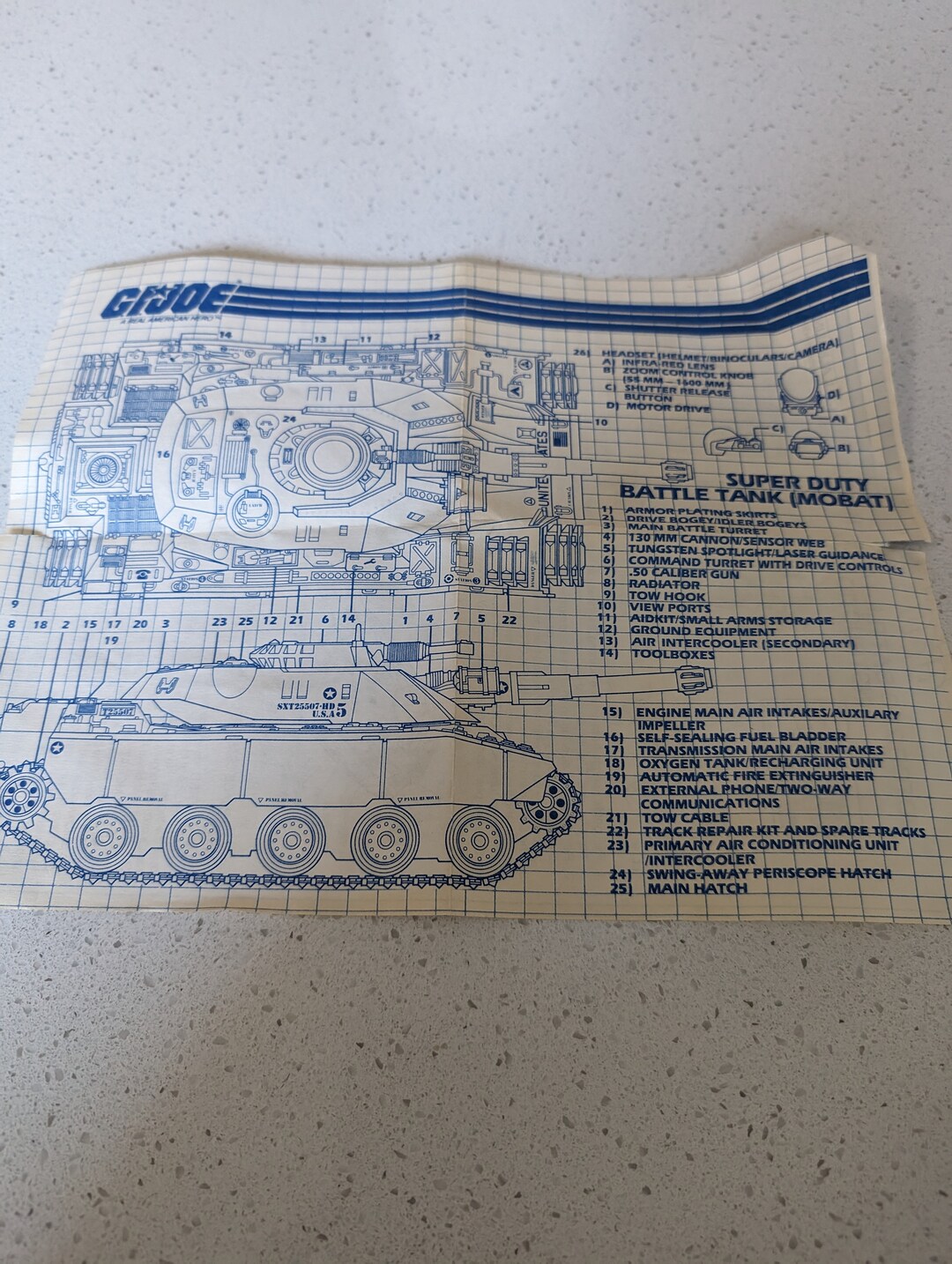 Vintage 1982 G.I. Joe Motorized Battle Tank mobat - Etsy