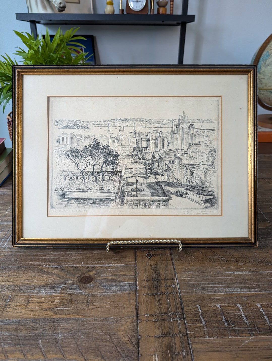 ALEC STERN (american, 1904-1994), "san Francisco From Nob Hill" // 1945 ...