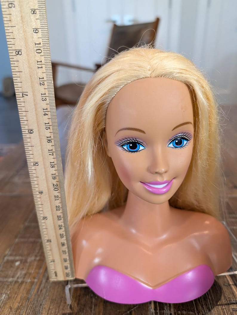 Vintage Barbie Styling Head Toy | Blond Hair Practice Doll Bust 8 ...