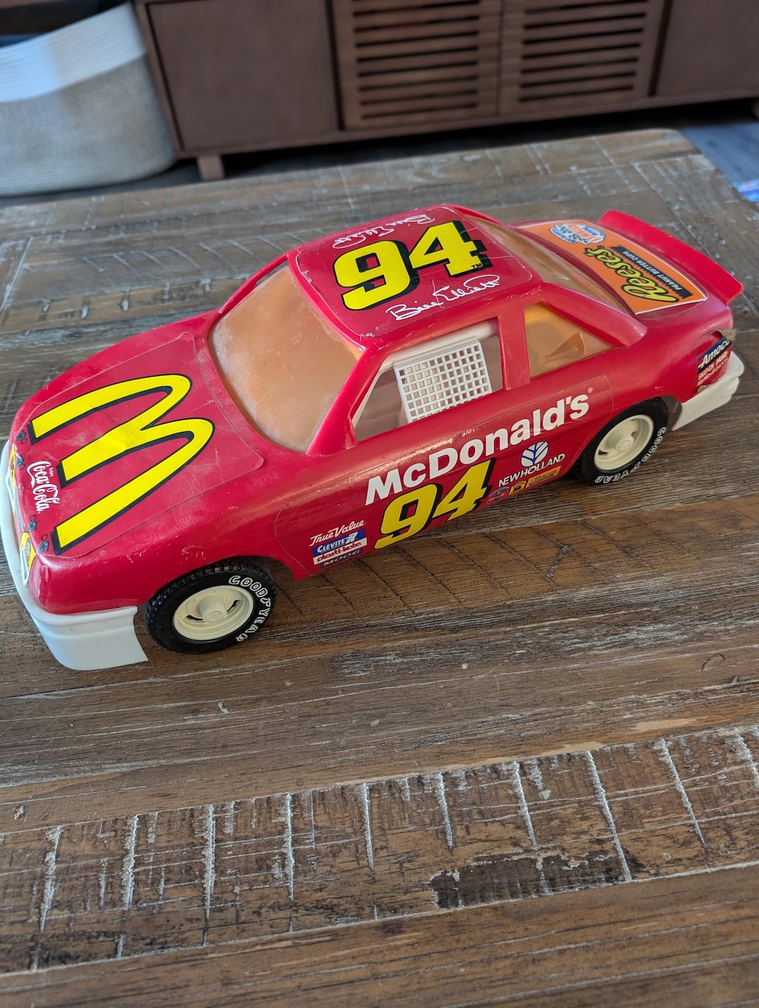 Vintage Plastic Bill Elliot // Mcdonald's, Reece's Nascar Toy Race Car ...