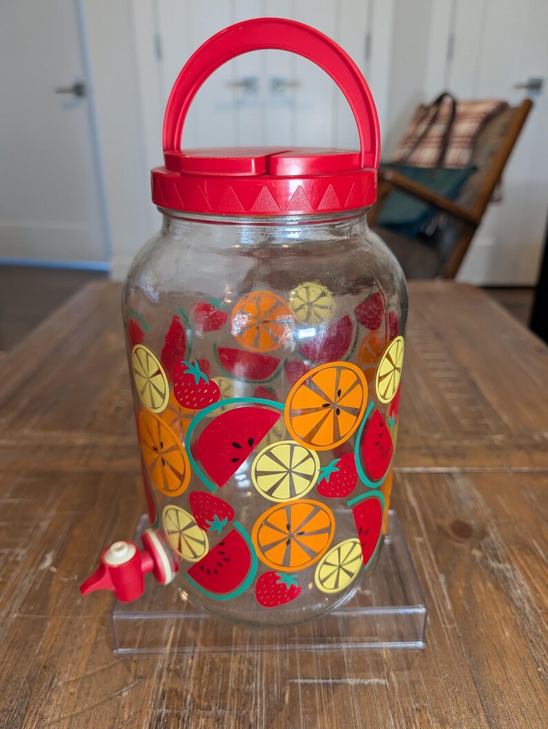 Vintage 1 Gallon Sun Tea Glass Jar – Flip Top Lid Drink Dispenser ...