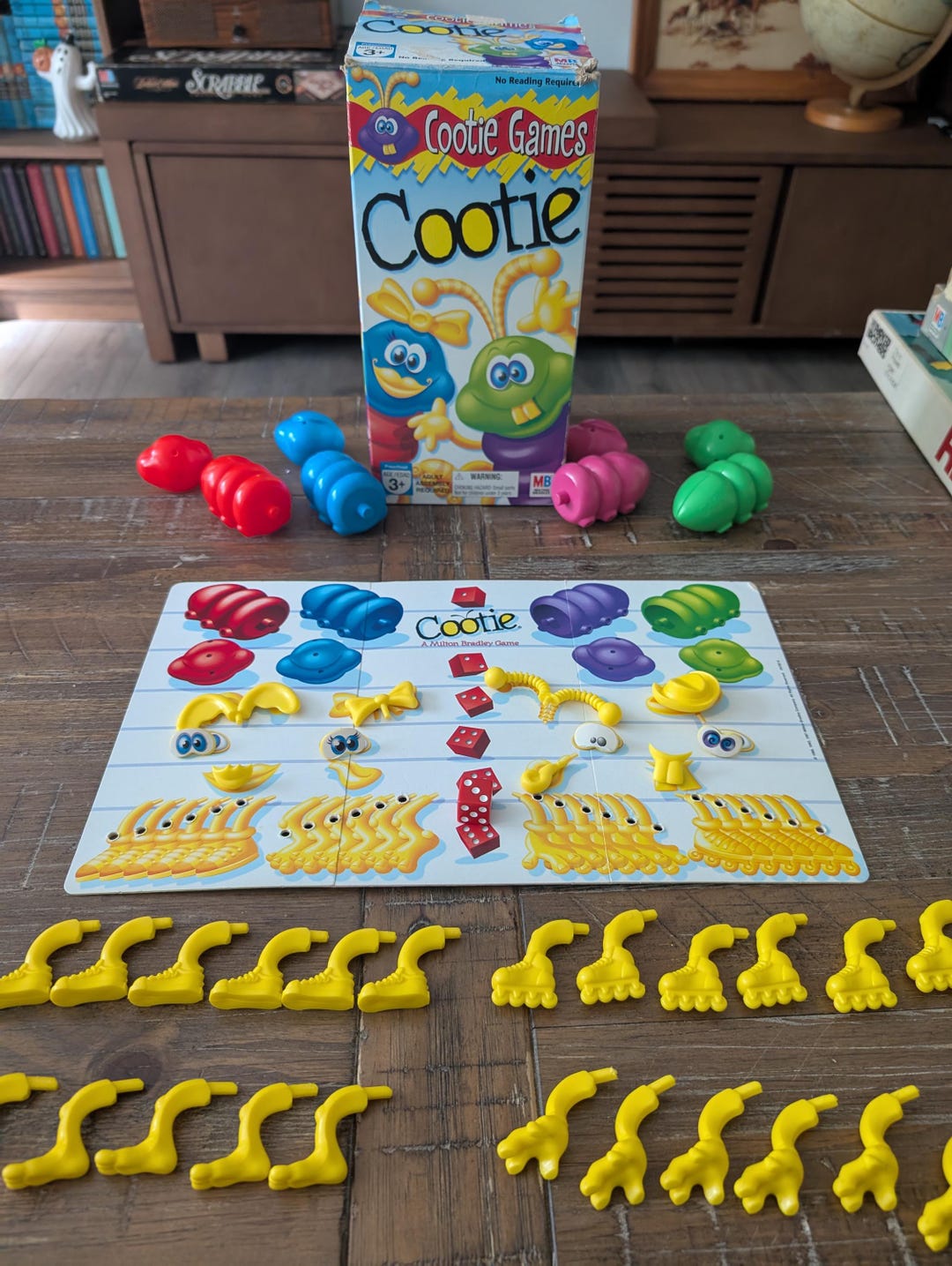 Vintage Cootie Game Milton Bradley, 1999 Complete! the Game of Cooties ...