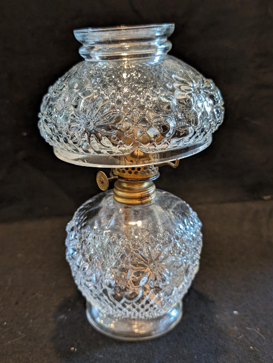 Antique Miniature Oil Lamp by the Consolidated Lamp Co, Late 1800s ...