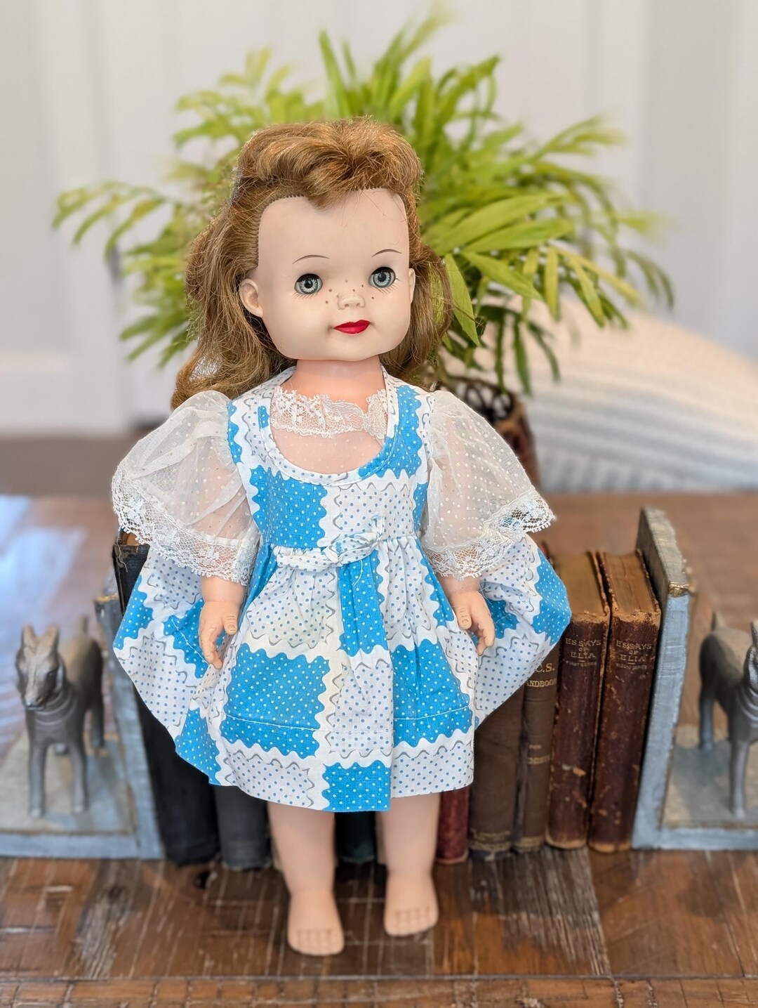1959 Effanbee Patsy Ann Sleepy Eye Doll // Blue Eyes and Freckles // Beautiful Vintage Doll ...