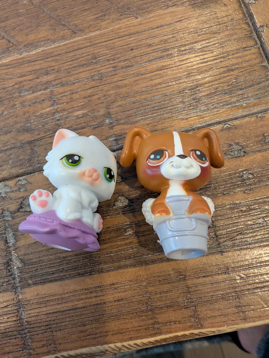 Set of Two Littlest Pet Shop Pencil Toppers // Brown Boxer Puppy ...