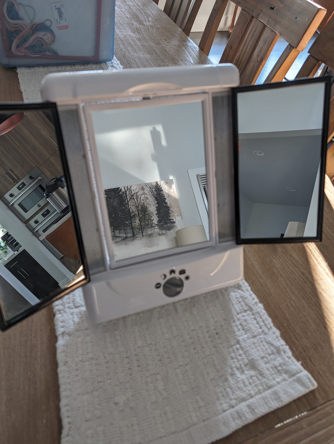 Conair Illumina Collection Lighted Makeup Mirror // Vintage // Three Panel Mirror // Works ...