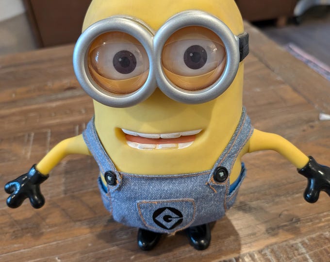 Minion Dave Despicable Me 2 Talking and Moving Animated Figure 9 ...