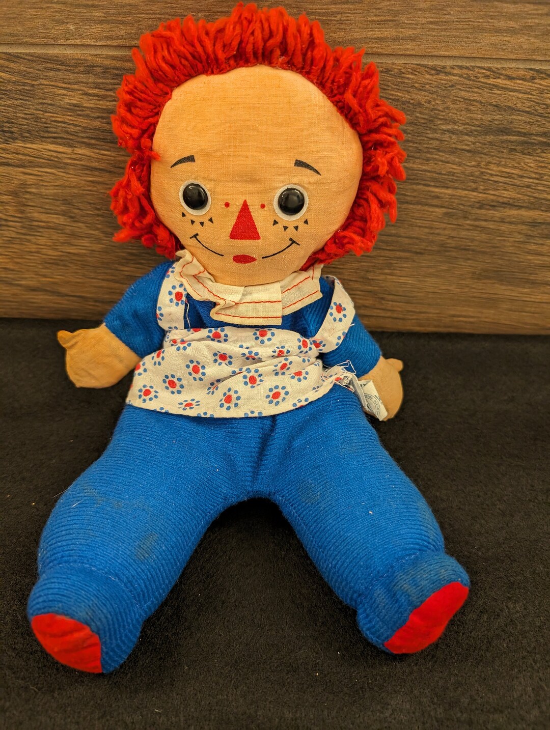 1972 Vintage Knickerbocker Raggedy Ann Bean Bag Doll // 11 Inches ...